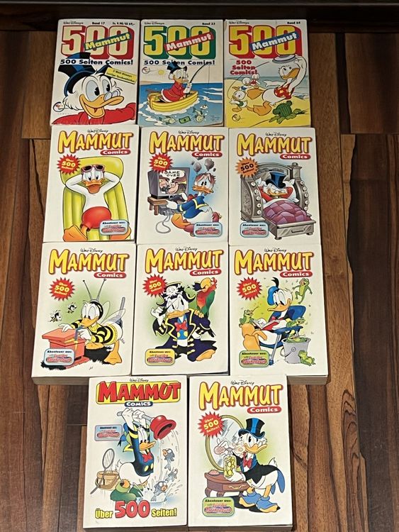 Walt Disney Mammut Comics 11 Bände mit Abenteuer aus LTB | Kaufen auf ...