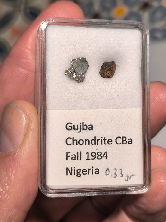 Gujba Meteorite - CBa chondrite - fall 1984 Nigeria- 0.33 gr (Gebraucht ...