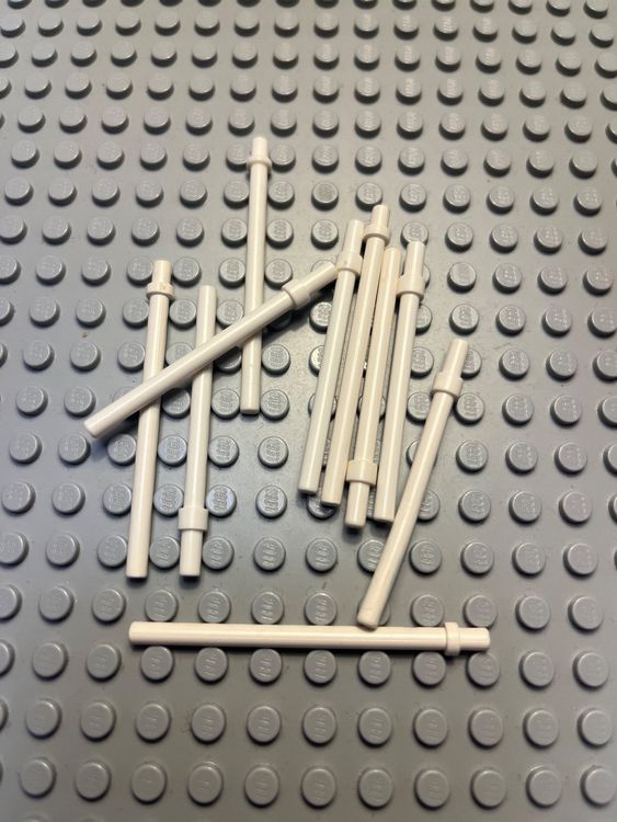 Lego 10x Stange 6L mit Stop, weiss (63965) (Gebraucht) in Basel für CHF ...