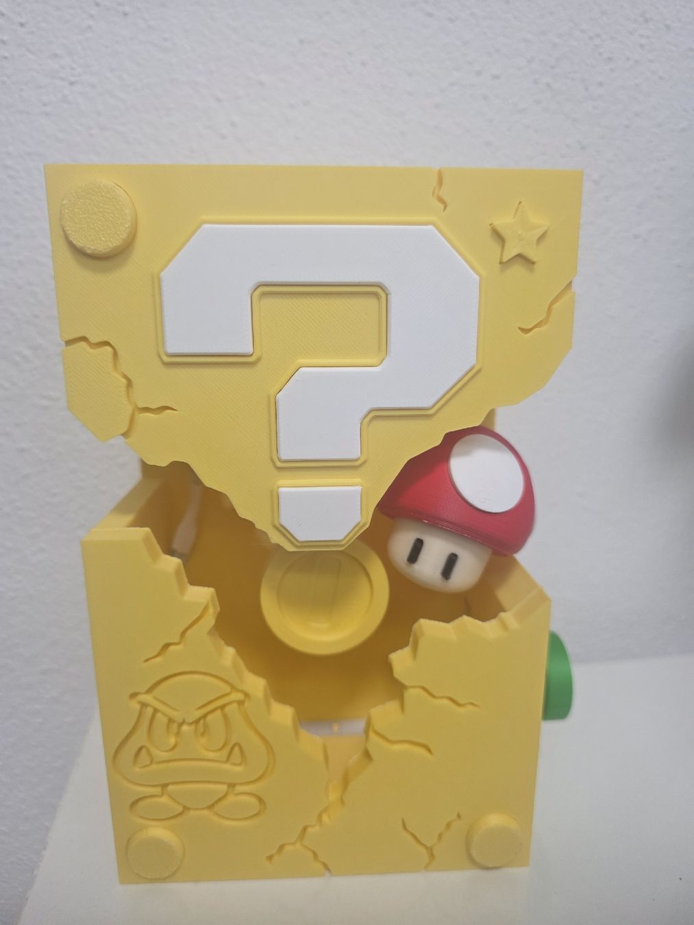 Lampada Super Mario Question Block LED | Stampa 3D (Neuf (Voir ...