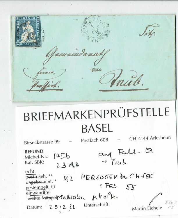 STRUBEL 10RP(23A2)>TRUB ZWEIKEIS BEFUND (Gebraucht) in Rüschlikon für CHF 120 – mit Lieferung ...