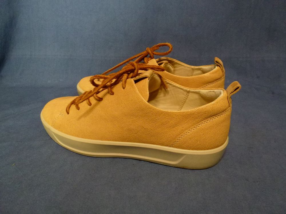 ECCO SNEAKER LEDER ECHTLEDER GR 37 SCHNÜRER FLACHER SCHUH (Neu (gemäss Beschreibung)) in ...