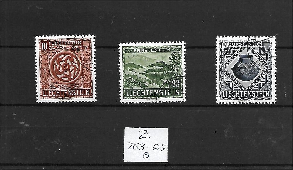 Fürstentum Liechtenstein 1953 : Prähistorische Funde (Gebraucht) in Reinach BL für CHF 7 – mit ...