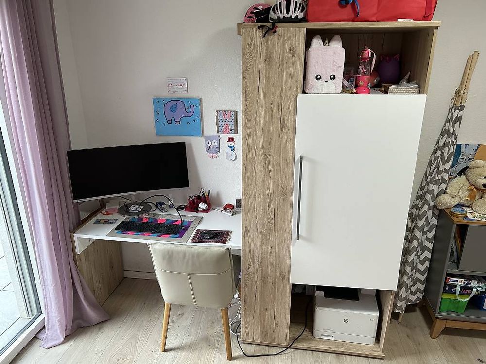 Bureau avec armoire :BOIS! PAIDI Pfister (D'occasion) à Nyon pour CHF ...