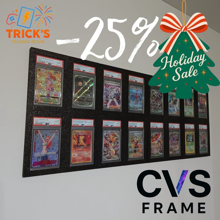 CVS Frame for Graded Cards (4x Modul, schwarz) PSA Pokemon (Neu (gemäss ...
