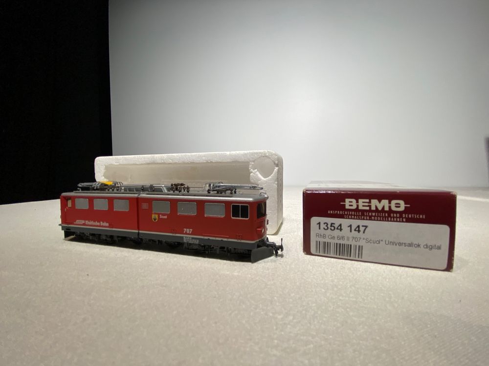 BEMO RhB Ge 6/6 II 707 ° Scuol" Universaliok digital (Neuf (Voir ...