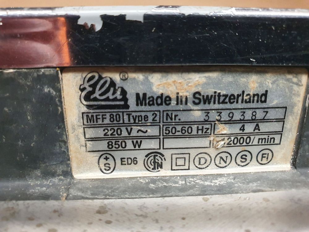 Elu Hobelmaschine MFF 80 gebraucht (Gebraucht) in Reutigen für CHF 110 ...