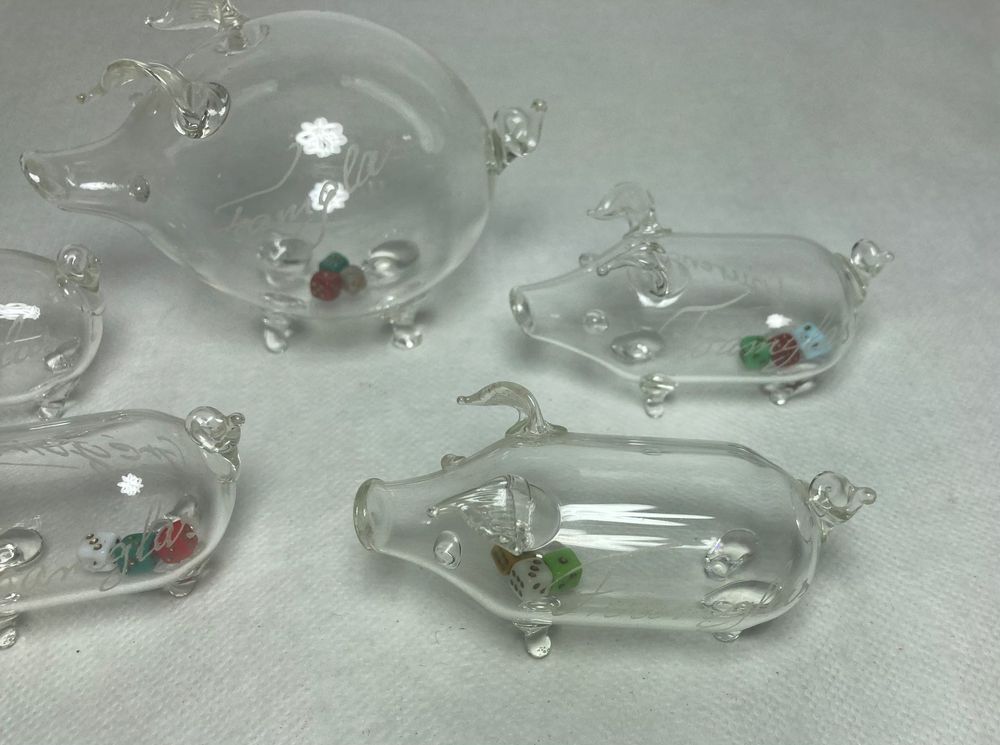 GLASFOAM SUPERBES COCHONS EN VERRE PORTE BOHNEUR (Gebraucht) in ...