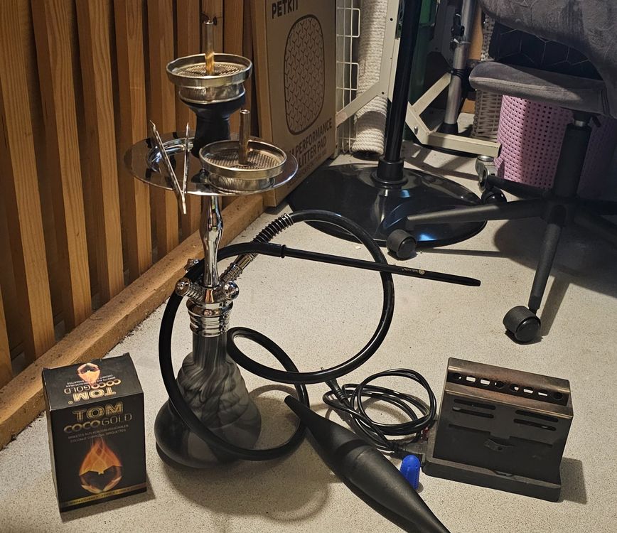 MATA LEON Shisha mit Kohleofen (Gebraucht) in Perlen für CHF 80 – nur ...