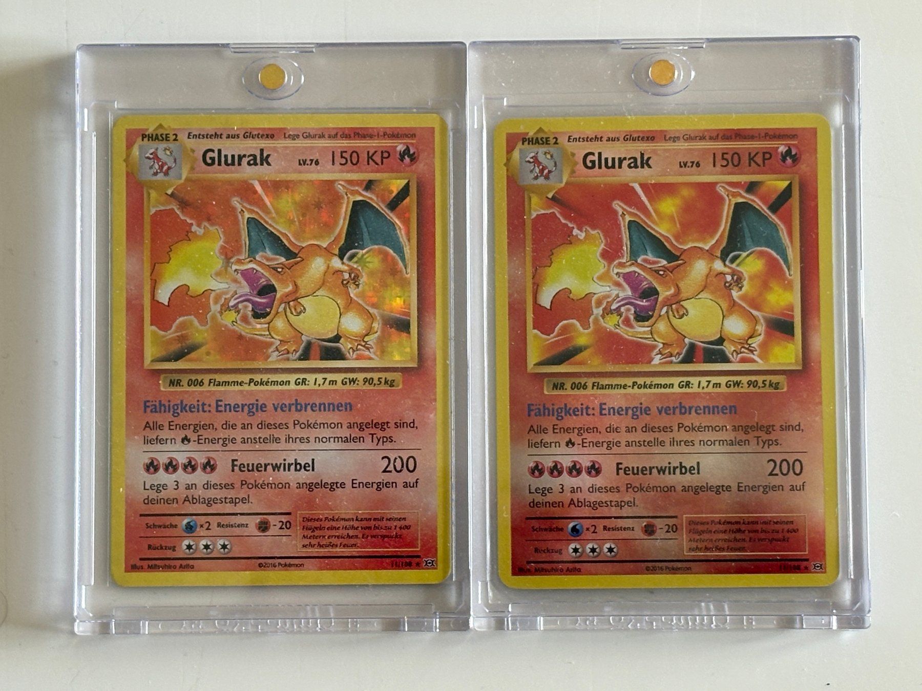 Charizard / Glurak 11/108 HOLO + REVERSE / BOSTERFRISH /RARE (Neu ...