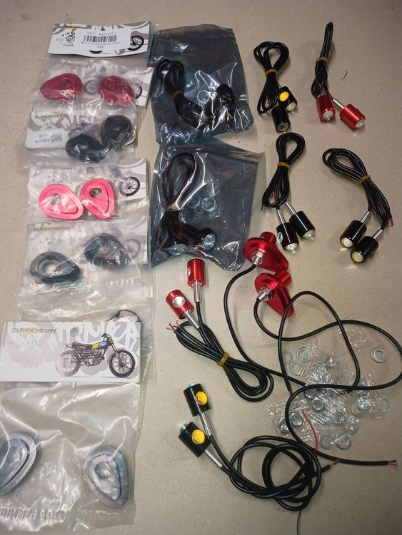 Led Mini Lichter für Motorrad oder Mofa rot gelb | Kaufen auf Ricardo