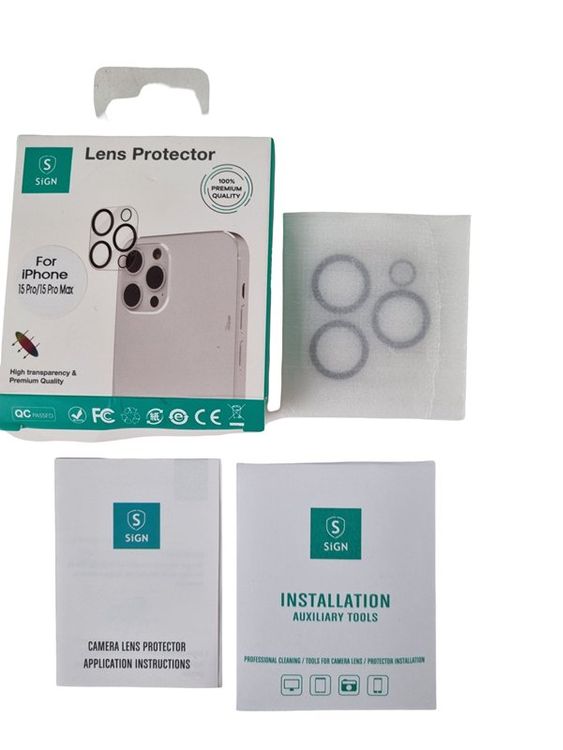 SIGN Kamera Lens Protector iPhone 15 Pro/Pro Max (Neu und ...