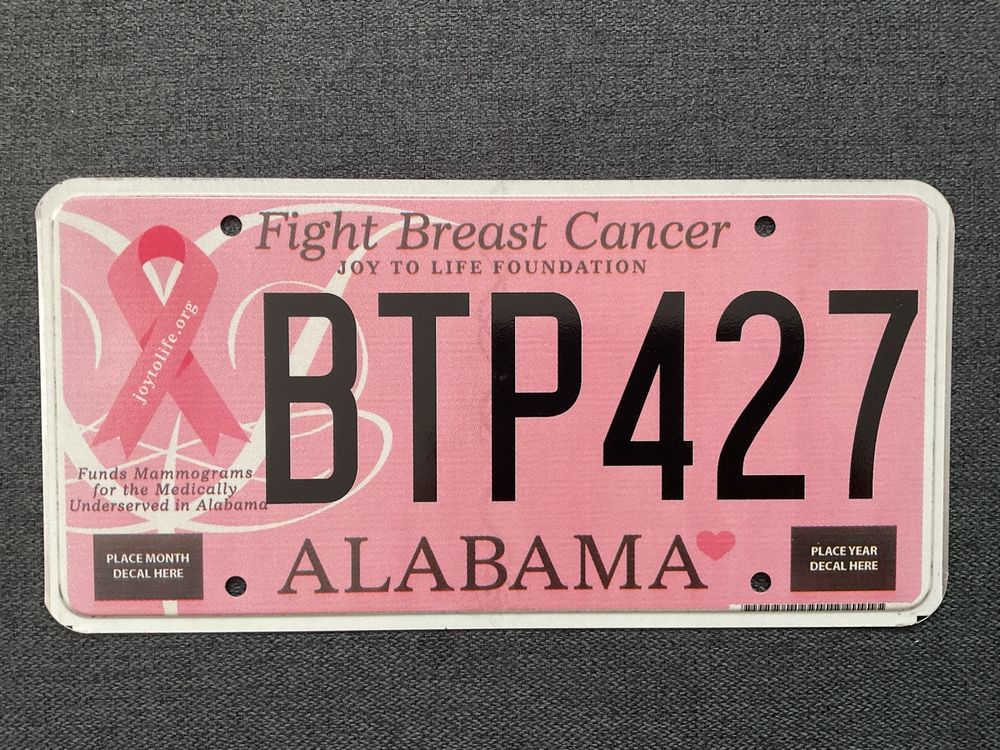 🇺🇸USA SPEZIAL SCHILD ** Alabama - FIGHT BREAST CANCER🇺🇸 (Neu (gemäss ...
