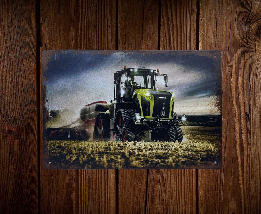 Claas Xerion 6000 5000 saddle trac 3800 4000 Blechschild (Neu und originalverpackt) in ...