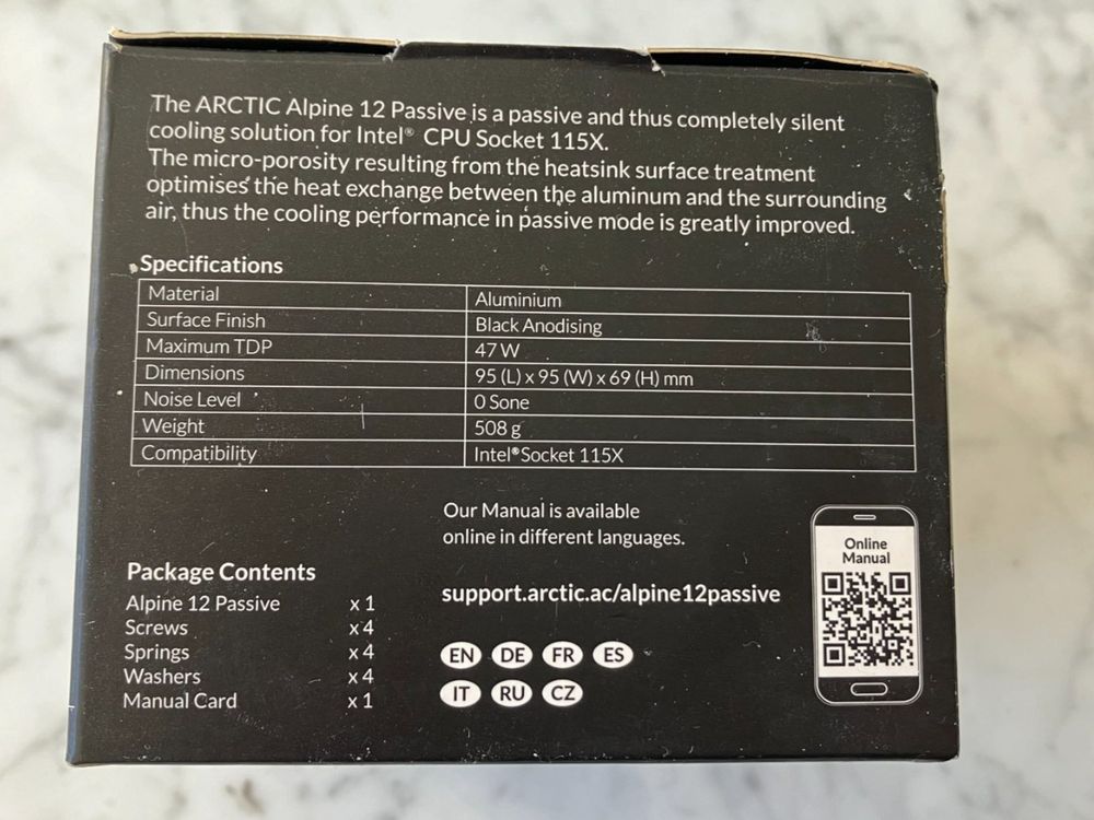 ARCTIC Alpine 12 Passive CPU Kühler | Kaufen auf Ricardo