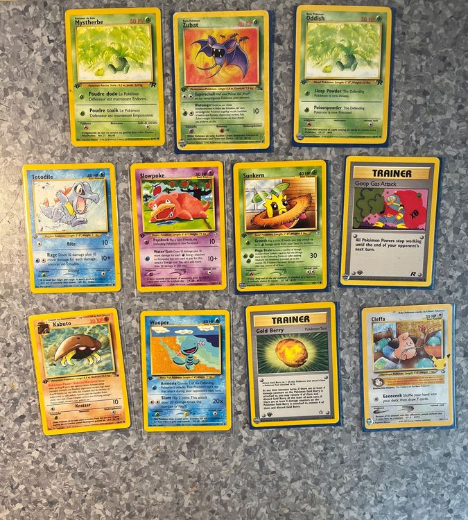 11 Pokemon Cards Edition 1 ab 1.- (Gebraucht) in bramois für CHF 12 ...