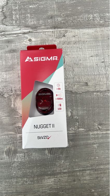 Sigma Nugget II Rücklicht Velo Bike Fahrrad (Neu und originalverpackt ...