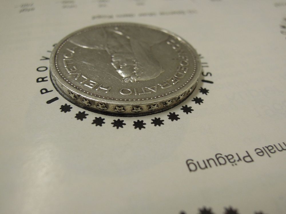 CH 5 Franken 1931 Abart 10 Sterne ü. Kopf Silber Unbereinigt (Gebraucht) in Bad Zurzach für CHF ...