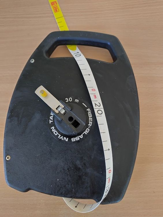 Robustes Messband 30m FIBER-GLASS /Nylon-Tape guter Zustand (Gebraucht ...