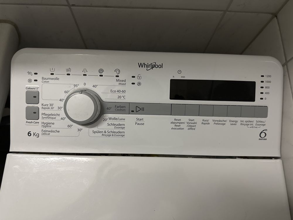 Wasmachine Whirlpool 6th sense (Gebraucht) in Unterägeri für CHF 90 ...