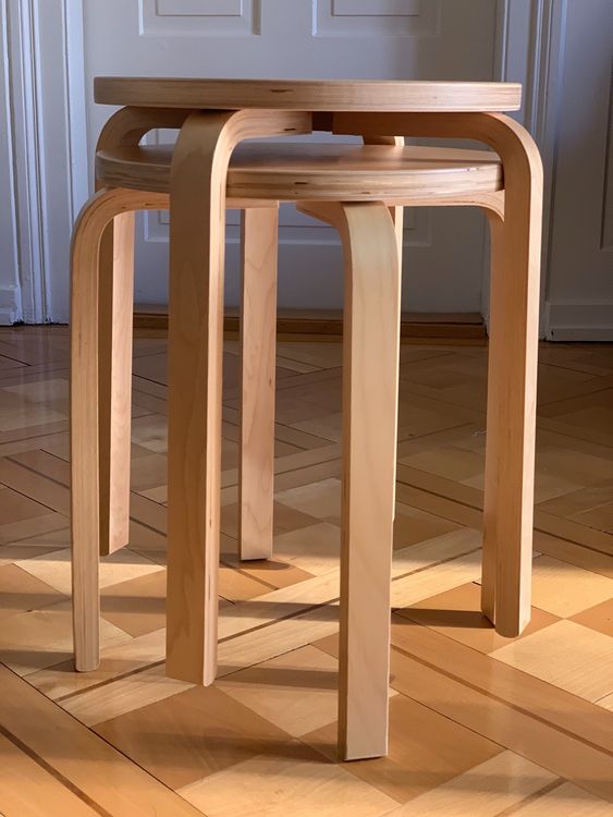 Design Hocker stapelbar Ikea Frosta (Stil Artek Aalto) | Kaufen auf Ricardo