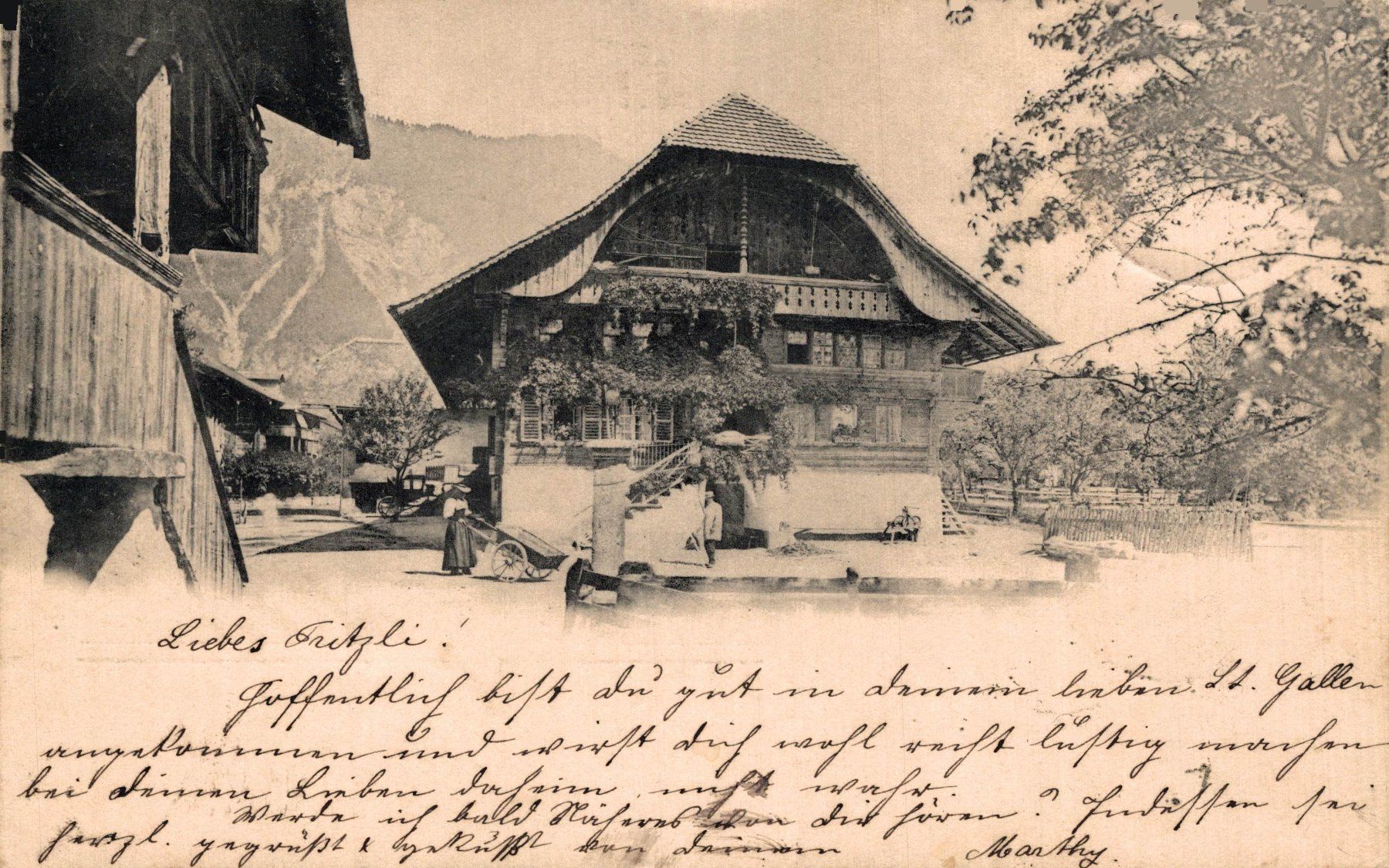 Interlaken "Haus zum kühlen Wein", 1898 (Gebraucht) in Bronschhofen für ...