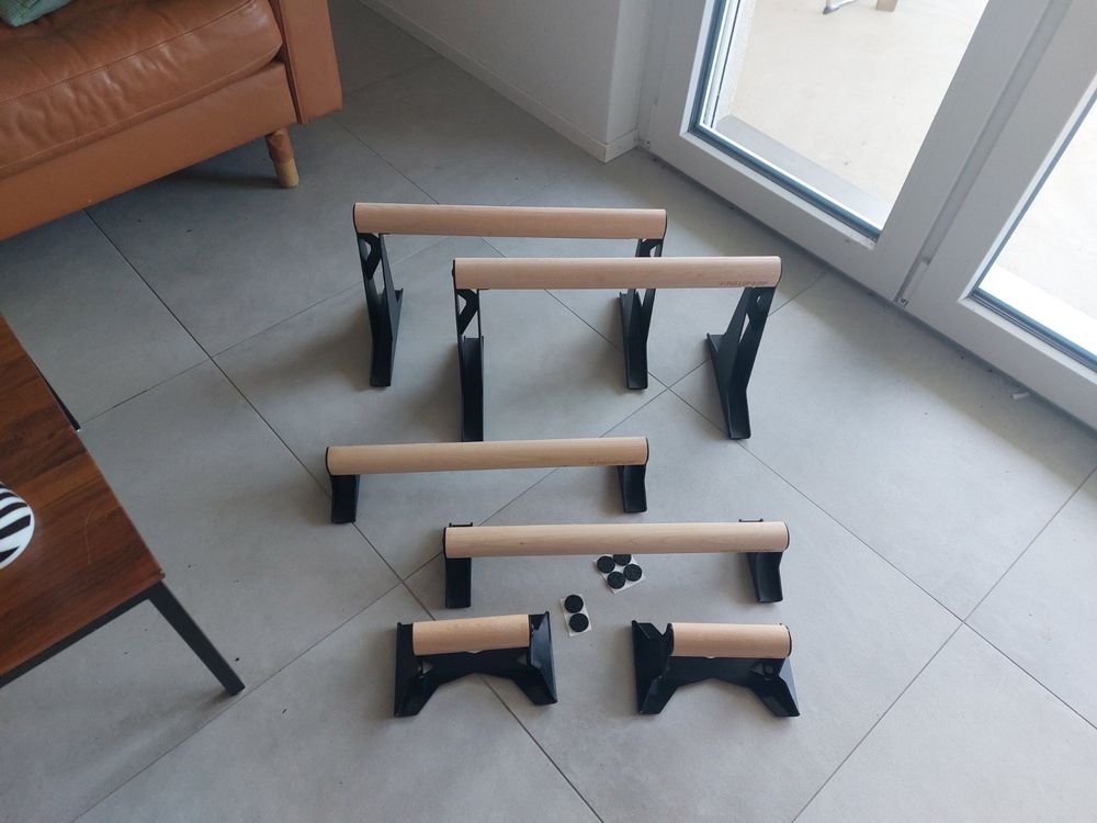Pullup and dip calisthenics equipment low parallettes | Kaufen auf Ricardo