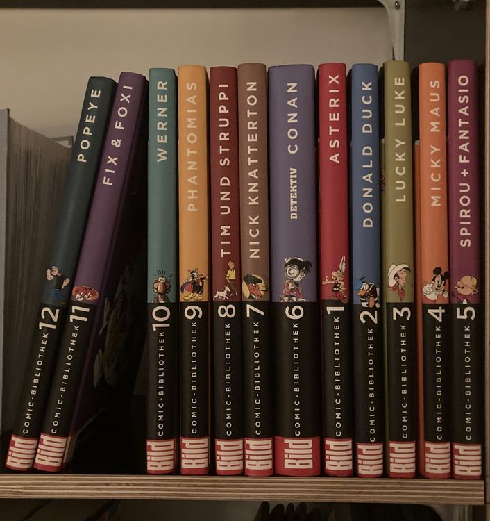 Vollständige „Bild“ Comic Bibliothek Band 1-12 unbenutzt (Neu (gemäss ...