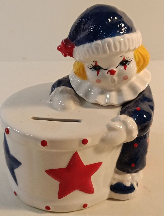 Clown Spardose Keramik Sparschwein Vintage Deko (nov21) | Kaufen auf Ricardo