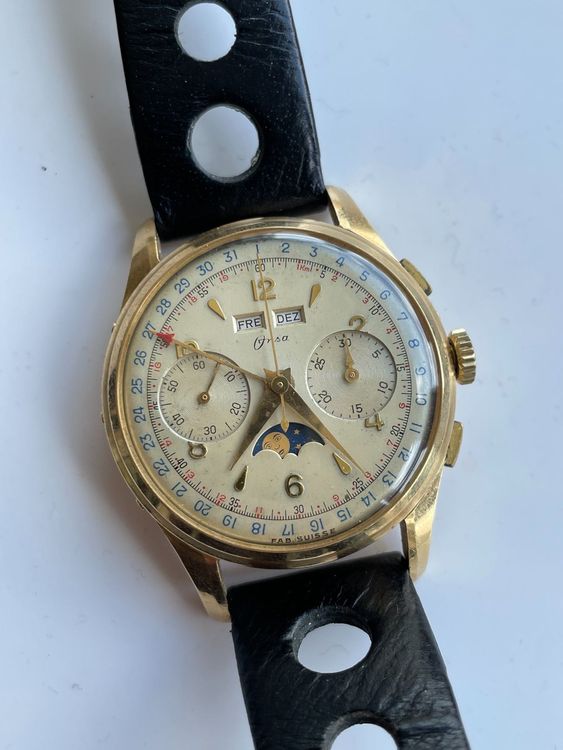 Onsa Chronograph 18k Gold | Kaufen auf Ricardo