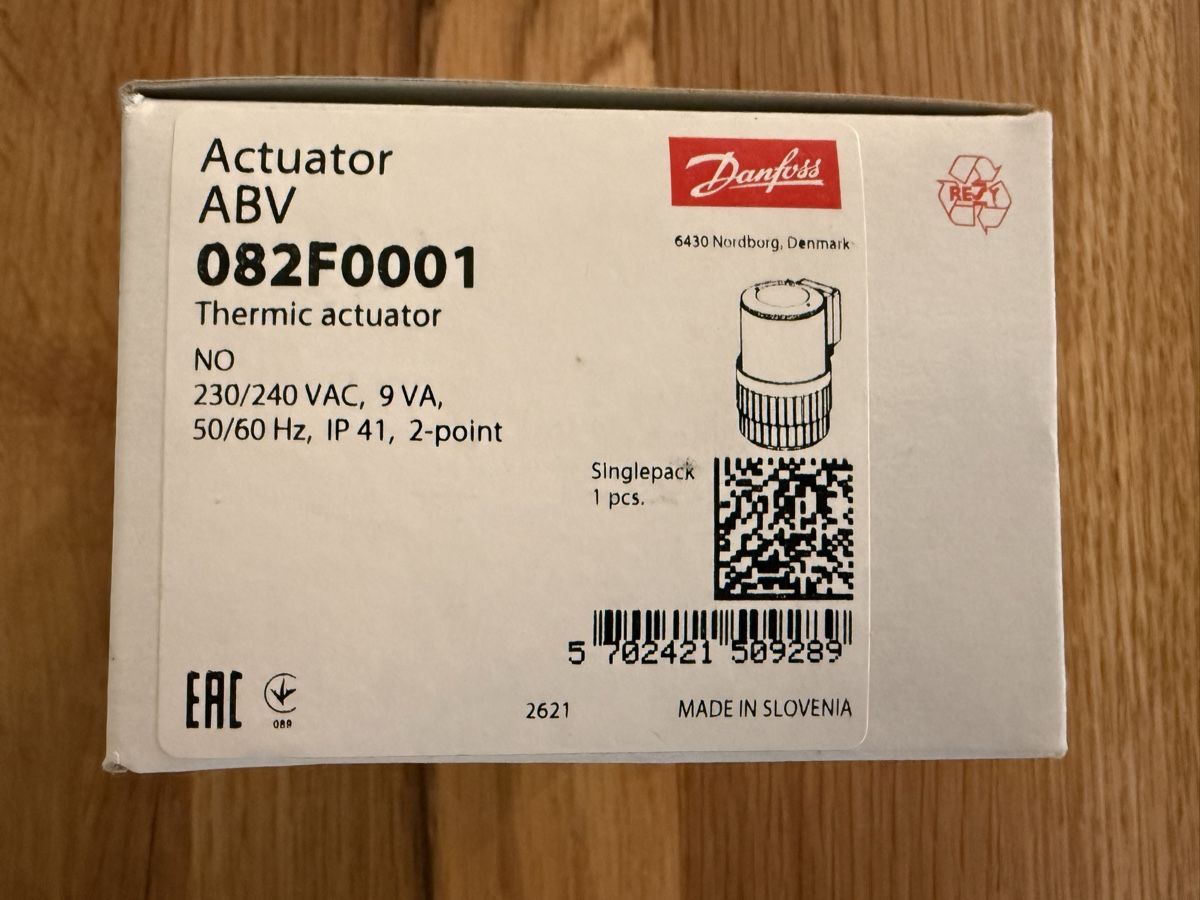 Danfoss ABV-NO 082F0001 220V Stellantrieb stromlos offen NEU (Neu und ...