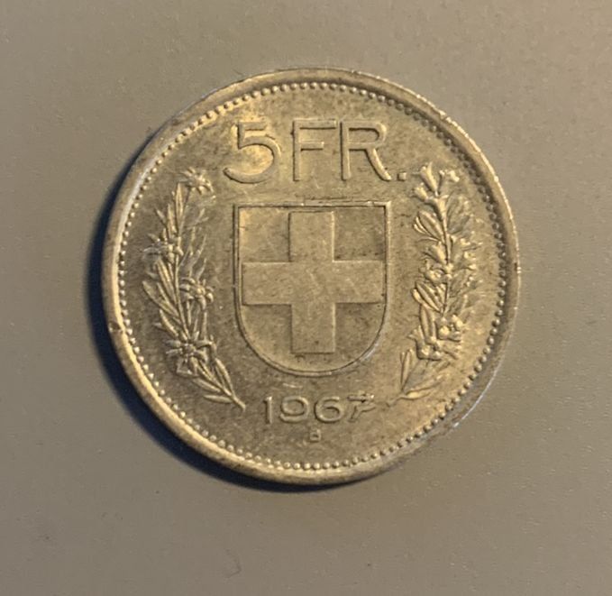 1967 Münze 5 Franken Silber | Kaufen auf Ricardo