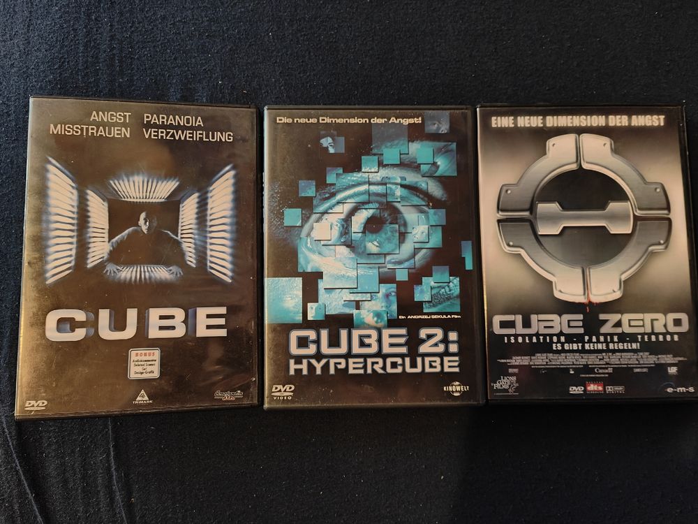 Cube DVD-Trilogie (Cube 1–3) – alle Filme im Set (Gebraucht) in ...