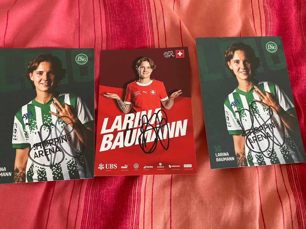 Autogrammkarte Laura Baumann handsigniert (Gebraucht) in Rüschlikon für ...