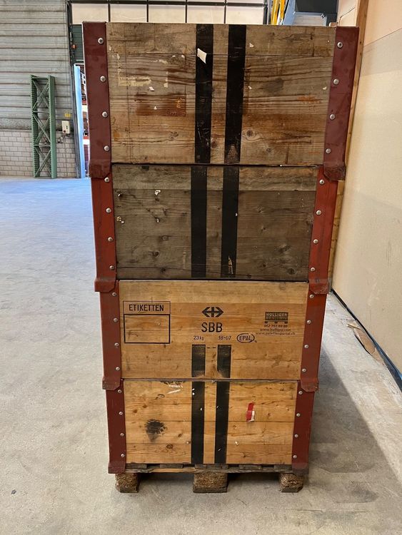 10 Euro SBB Palettenrahmen mit 2 Europaletten (Gebraucht) in Zuerich für CHF 370 – nur Abholung ...