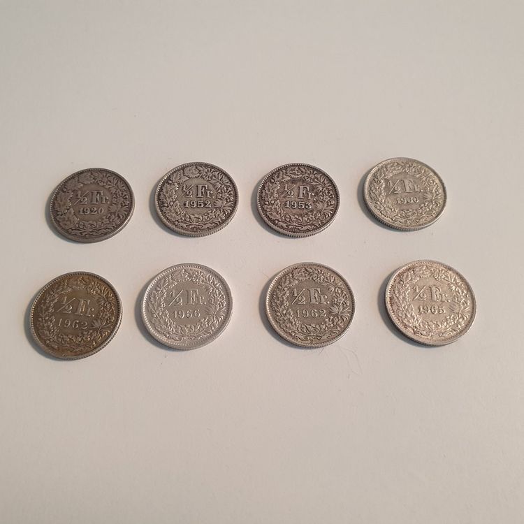 50-Rappen-Münzen ab 1920 (Gebraucht) in Knonau für CHF 20 – mit Lieferung auf Ricardo kaufen