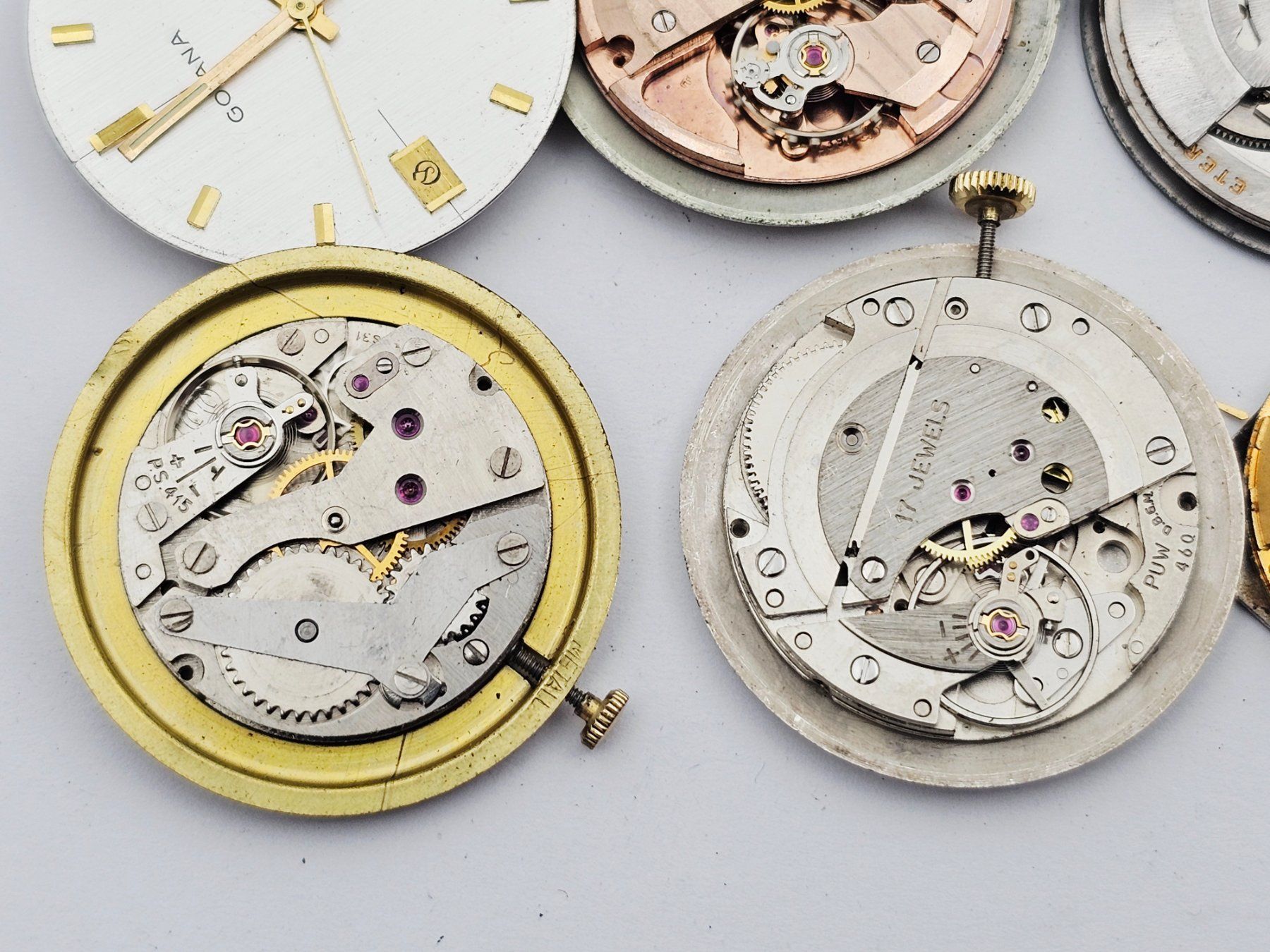 Konvolut PUW ETA Junghans Eterna-Matic 1500 Certina Werke (Gebraucht ...