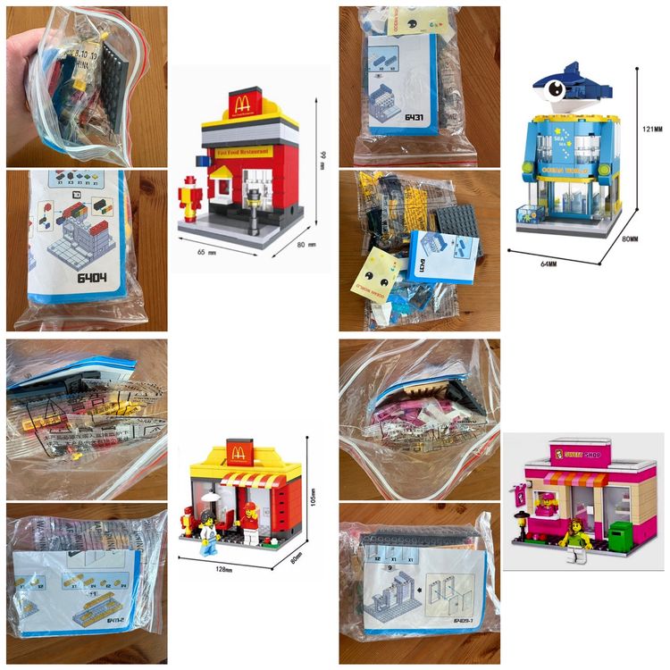 TOP! 23 LEGO-Sets Mini Houses Street - div.Shops&Restaurants (Neu und ...