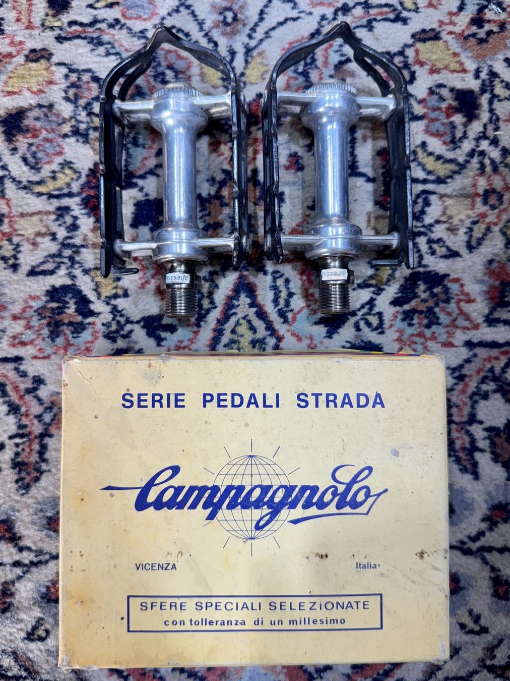 70s CAMPAGNOLO Pedale Super Record Titanium +Box Rennvelo gZ (Gebraucht ...