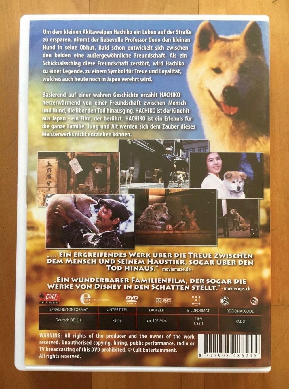 Hachiko (1987) - Wahre Freundschaft währt ewig (DVD) (Gebraucht) in ...