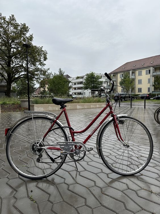 Vintage Red City Bike Swiss Made Retro Style | Kaufen auf Ricardo