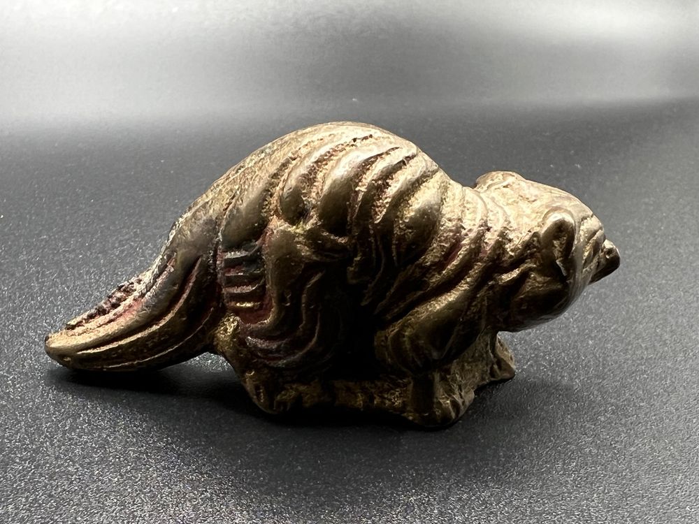 Vintage kleine Bronze / Messing (?) Figur Tiermotiv | Kaufen auf Ricardo
