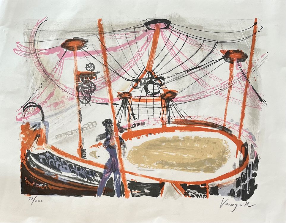 Gérold Veraguth (1914-1997) Lithographi Handsigniert | Acheter sur Ricardo
