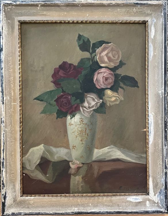 Antike Stilleben Gemälde mit Rosen, Unl. Sig. (Gebraucht) in Root für CHF 29 – mit Lieferung auf ...
