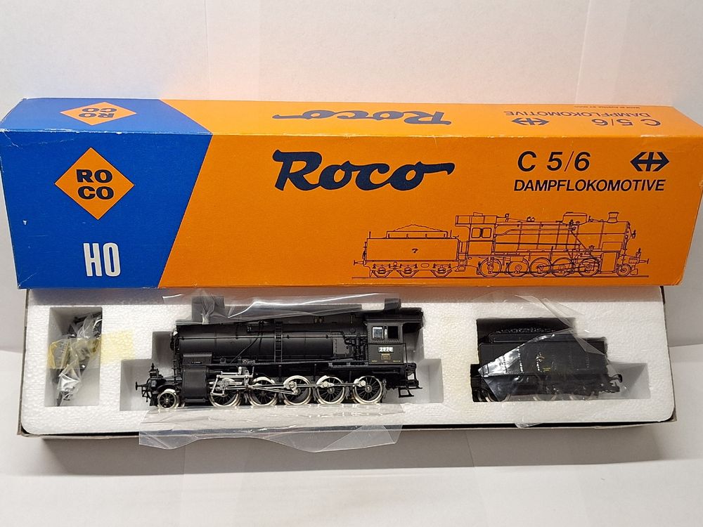 Loc NEUVE à vapeur Roco C 5/6 43200 "Elefant" St-Gothard (Neu und ...