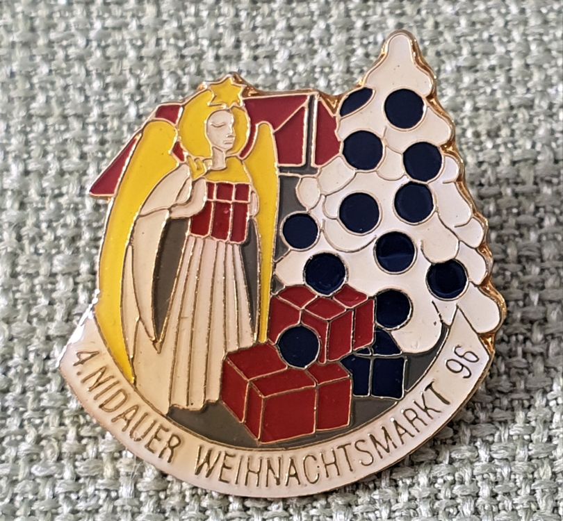 O383 - Pin NIDAU 4. Nidauer Weihnachtsmarkt 1996 (Gebraucht) in Reinach ...
