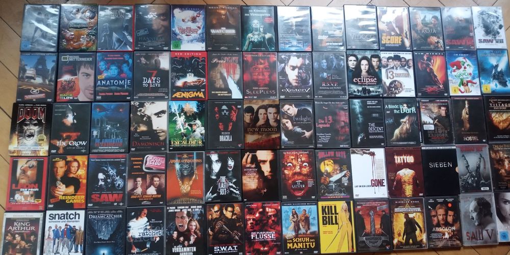 Grosse DVD Sammlung Kult-Filme Science Fiction Horror Comedy (Gebraucht ...