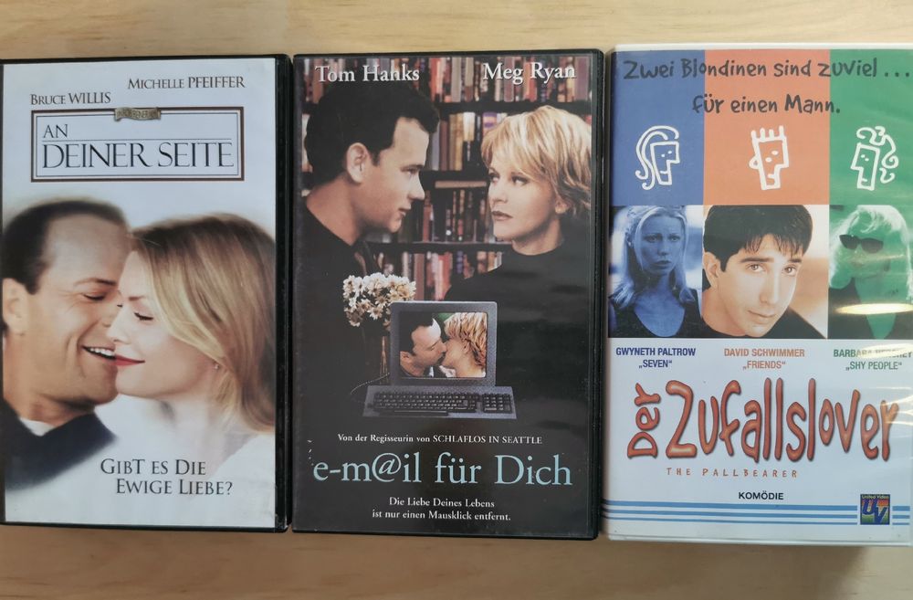 3 VHS Romantik Videokassetten (Defekt) in St.Gallen für CHF 3 – mit ...