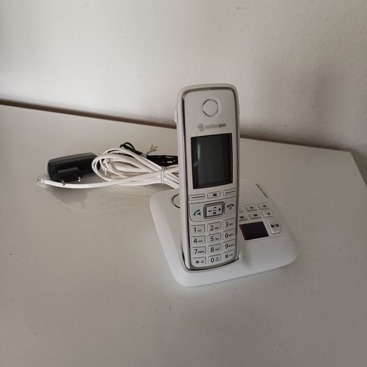Swisscom Festnetztelefon mit Anrufbeantworter weiss (Gebraucht) in Birr für CHF 20 – mit ...
