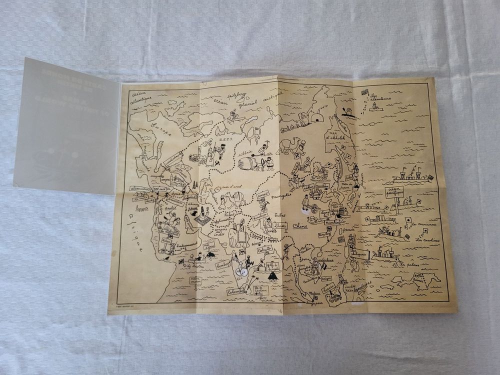 TINTIN : Carte du monde de Tintin * A map of Tintin's World (Gebraucht ...
